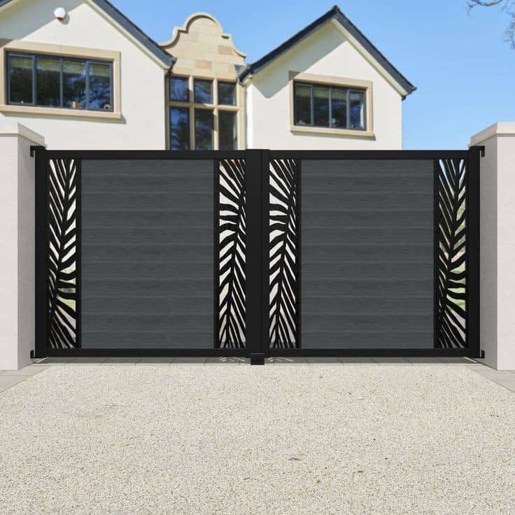 LEOLA Modern Villa Front Gate Garden Access Guard Swing Door with ...